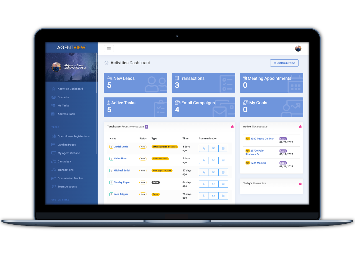 AGENTVIEW | Real Estate CRM Solutions for Agents and Brokers